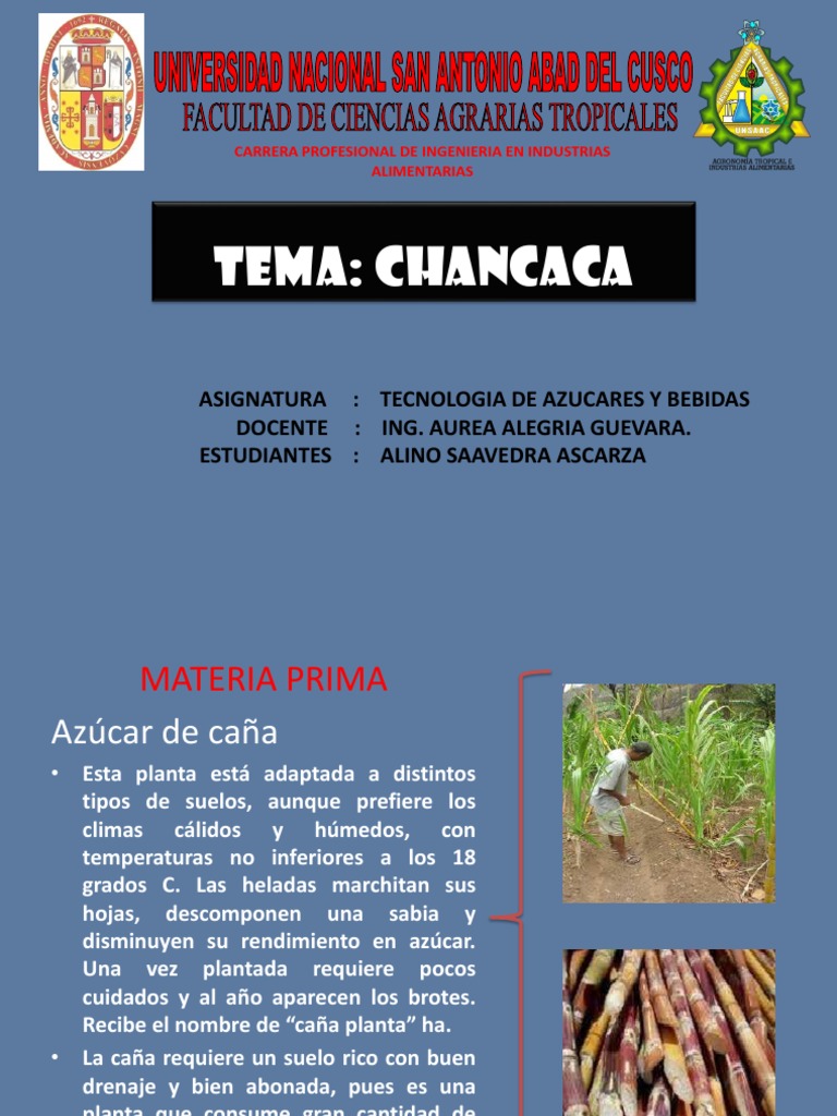 Alaboracion de Chancaca | PDF | Azúcar | Dieta y nutrición