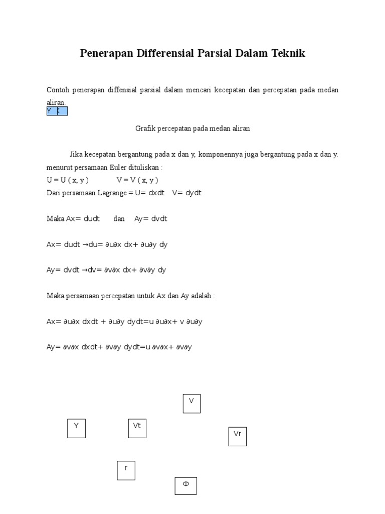Penerapan Differensial Parsial Dalam Teknik | PDF