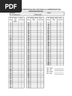 TECAL - Laminas y Hoja de Respuestas | PDF