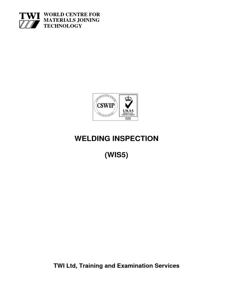 Cswip Book Colour Edi. | PDF | Welding | Construction