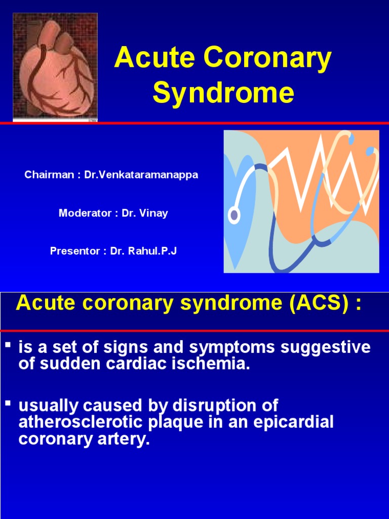 Acute Coronary Syndromes-Presentation | PDF | Myocardial Infarction ...