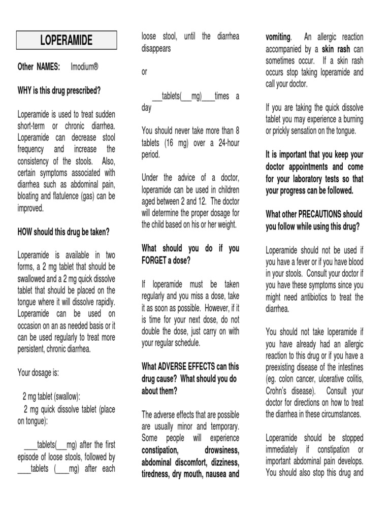 Loperamide | PDF | Diarrhea | Pharmacy