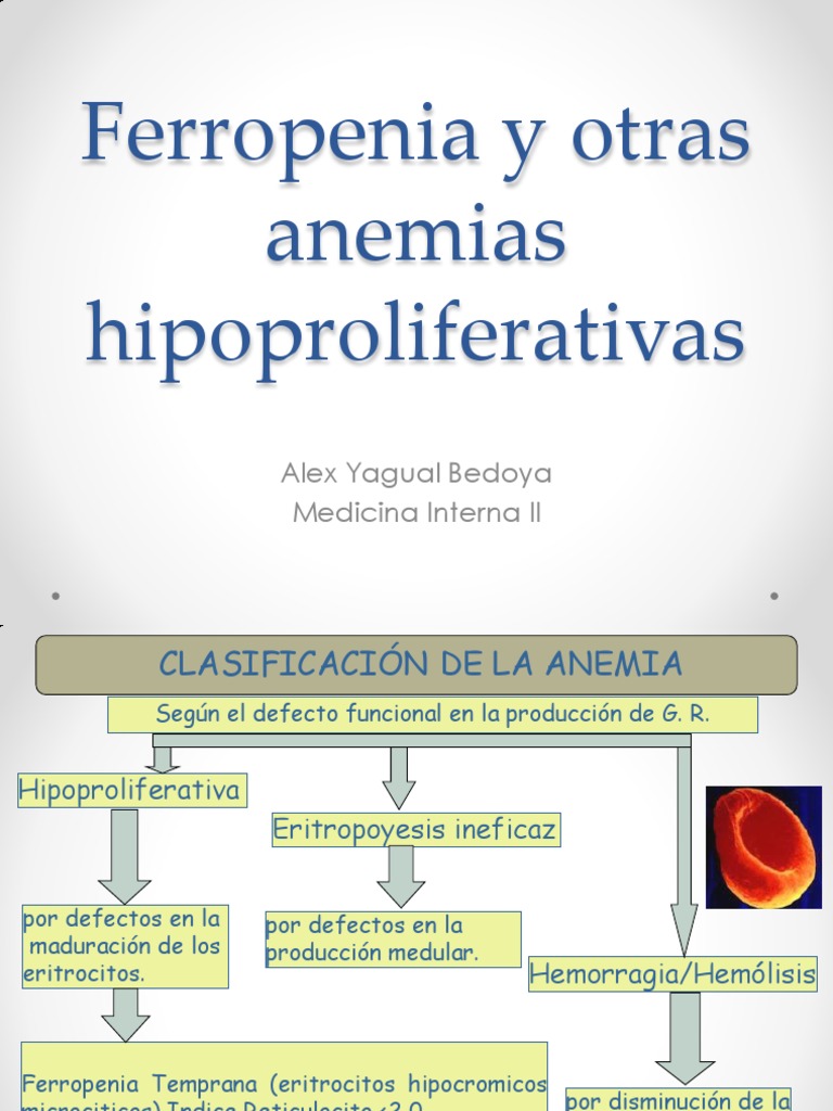 Ferropenia y Otras Anemias Hipoproliferativas | PDF