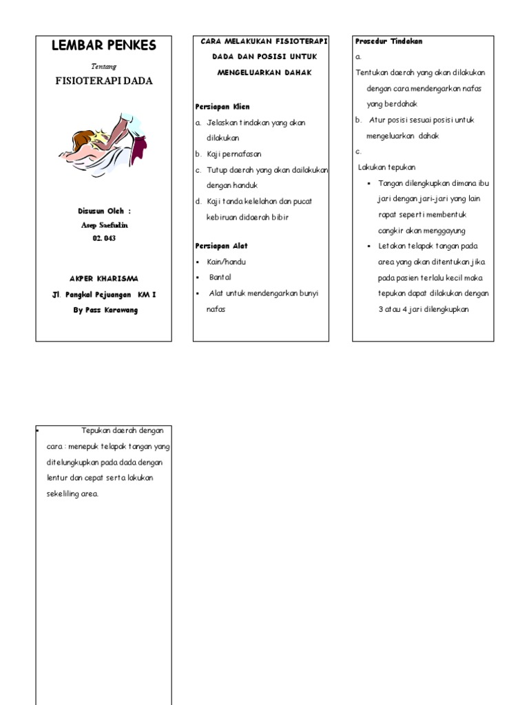 Leaflet Fisioterapi Dada | PDF