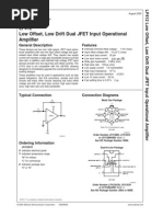 LF351 Wide Bandwidth JFET Input Operational Amplifier: General ...