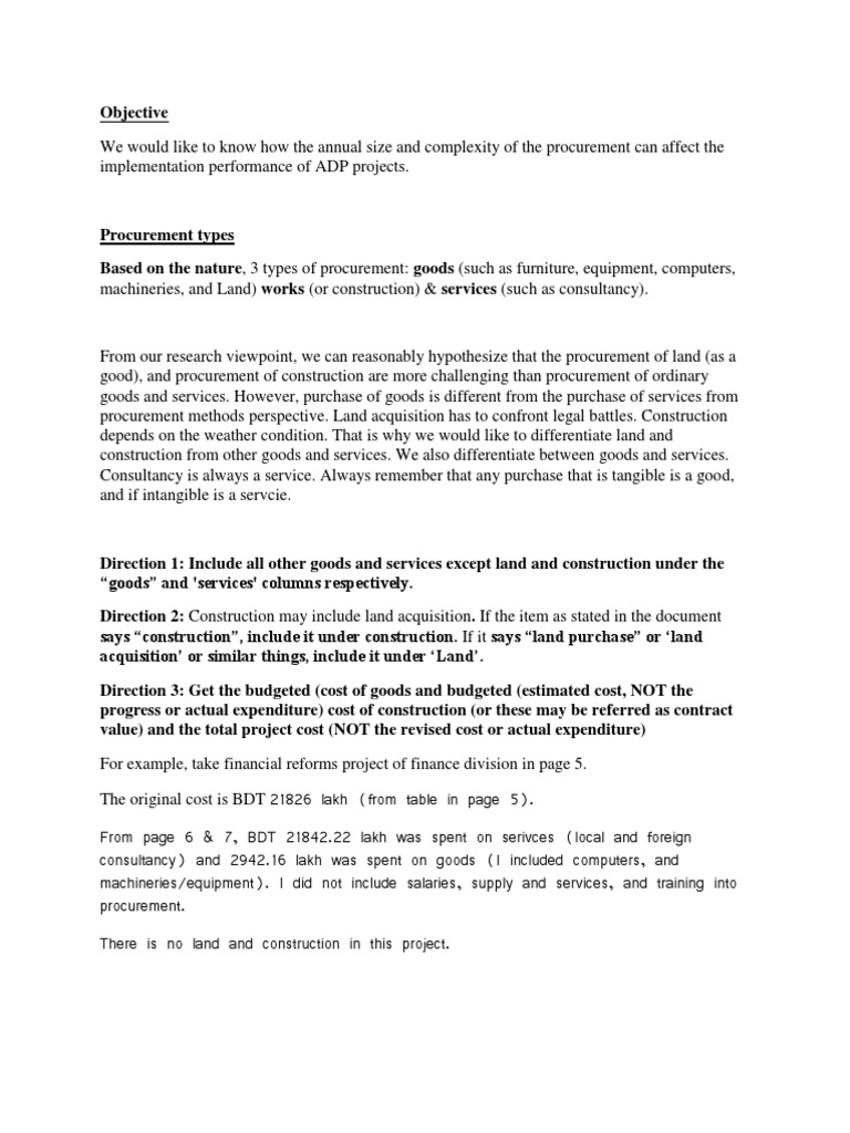 Standard Operating Procedure For Public Procurement | PDF | Procurement ...