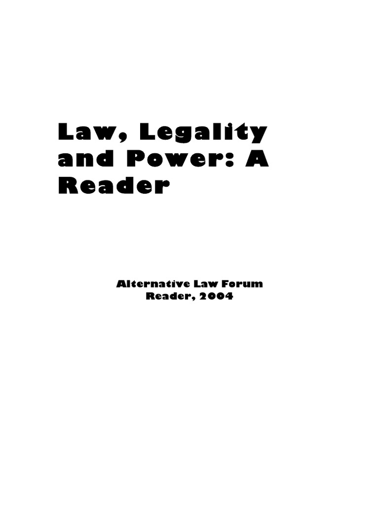 ALF Reader 01 | PDF | Lawyer | Bail