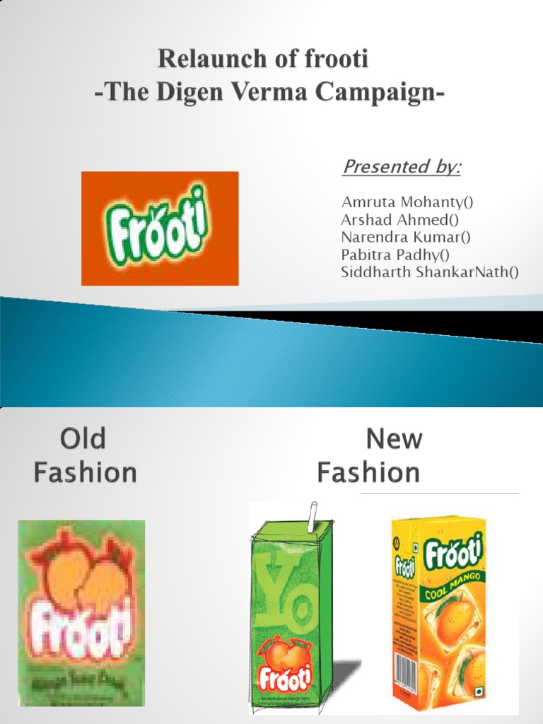 Relaunch of Frooti 1233403438776393 3 | PDF | Promotion (Marketing) | Brand
