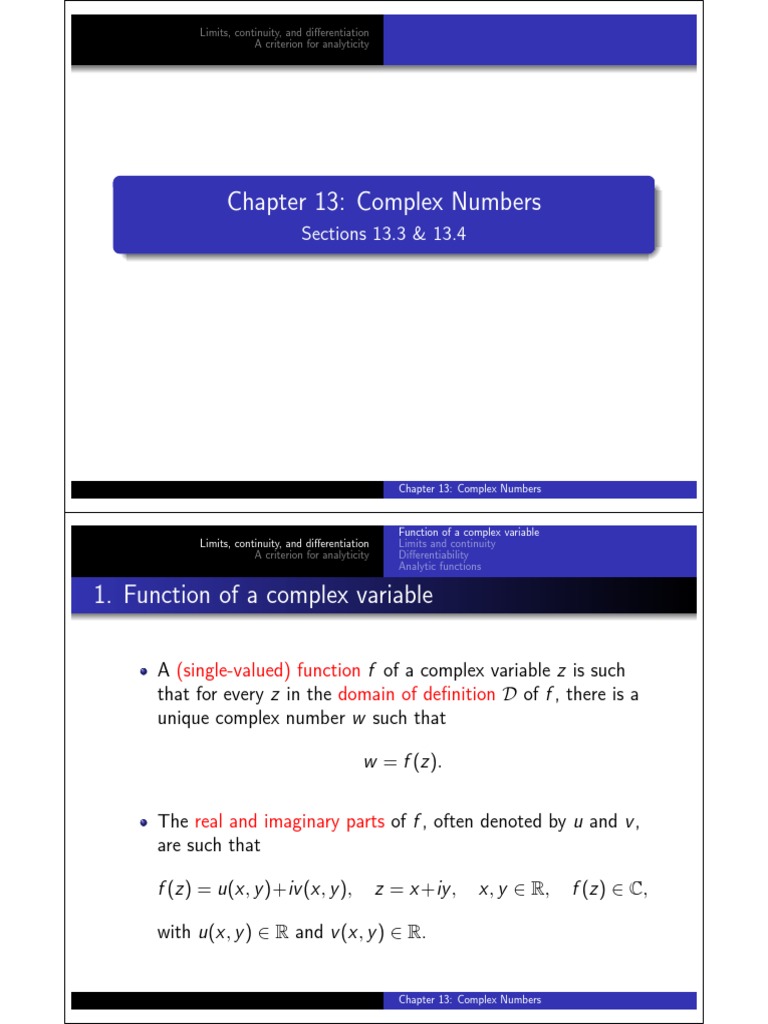 Complex Numbers 3 4 Handout 1x2 | PDF | Teaching Methods & Materials