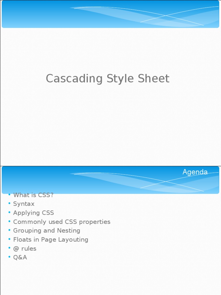 Cascading Style Sheet | PDF | Cascading Style Sheets | Software