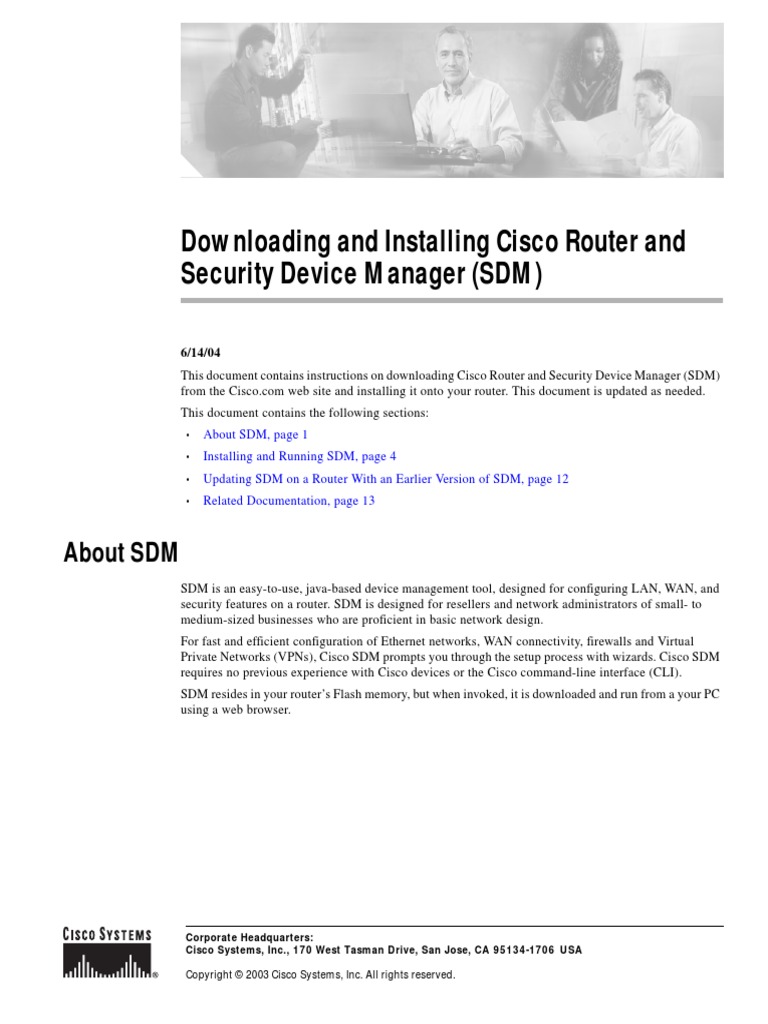Cisco Downloading and Installing Cisco Router and Security Device ...