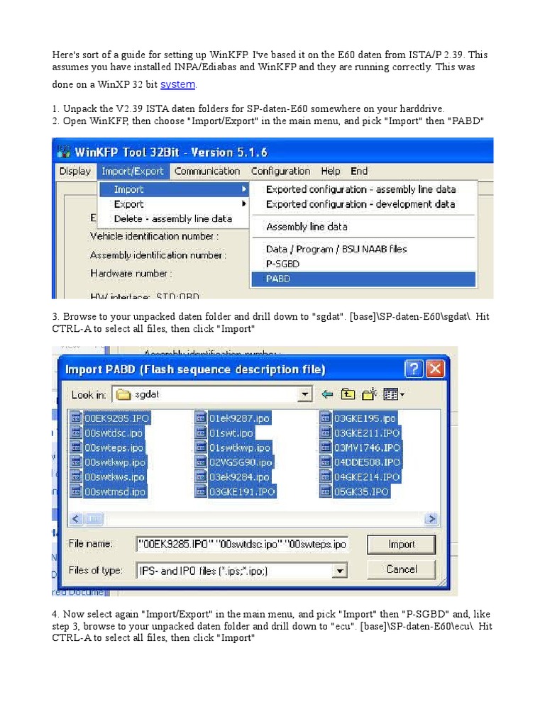 WinKFP Import | Download Free PDF | Bmw