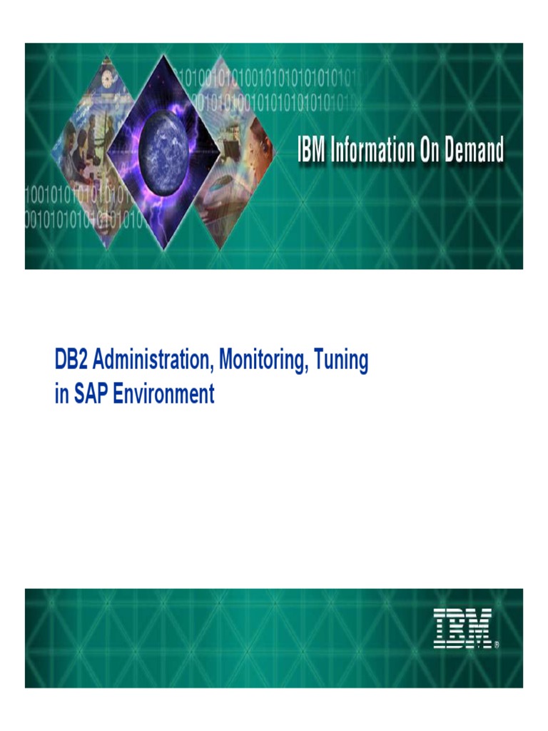 SAP DB2 On DB2 Administration | PDF | Database Index | Ibm Db2
