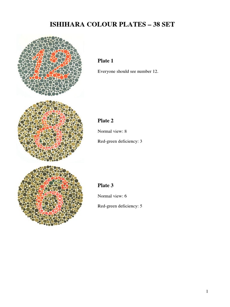 Discromatie Test 38 | PDF | Computer Vision | Medical Genetics