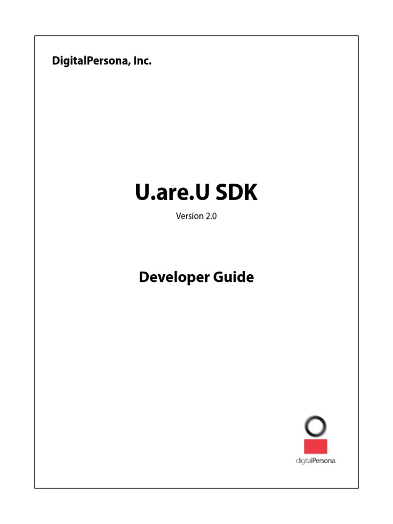 UareU SDK Developer Guide | PDF | Biometrics | Fingerprint