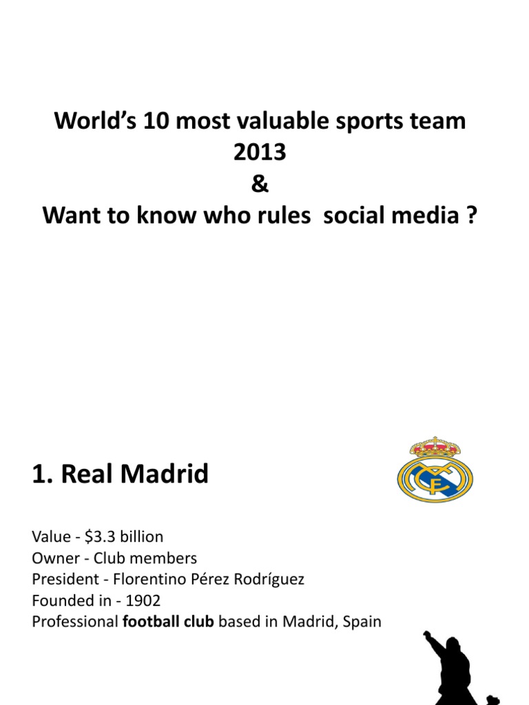 Worlds Most Valuable Sports Team 2013 | PDF | Association Football ...