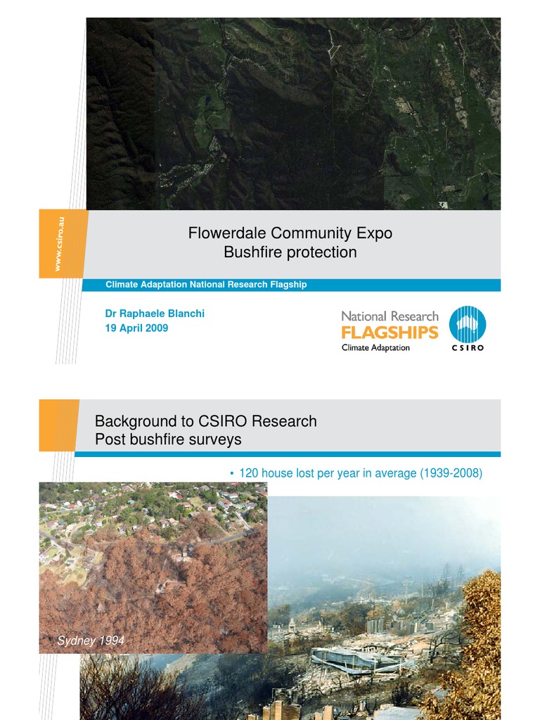 CSIRO Bushfire Safety Presentation | PDF | Wildfire | Fires