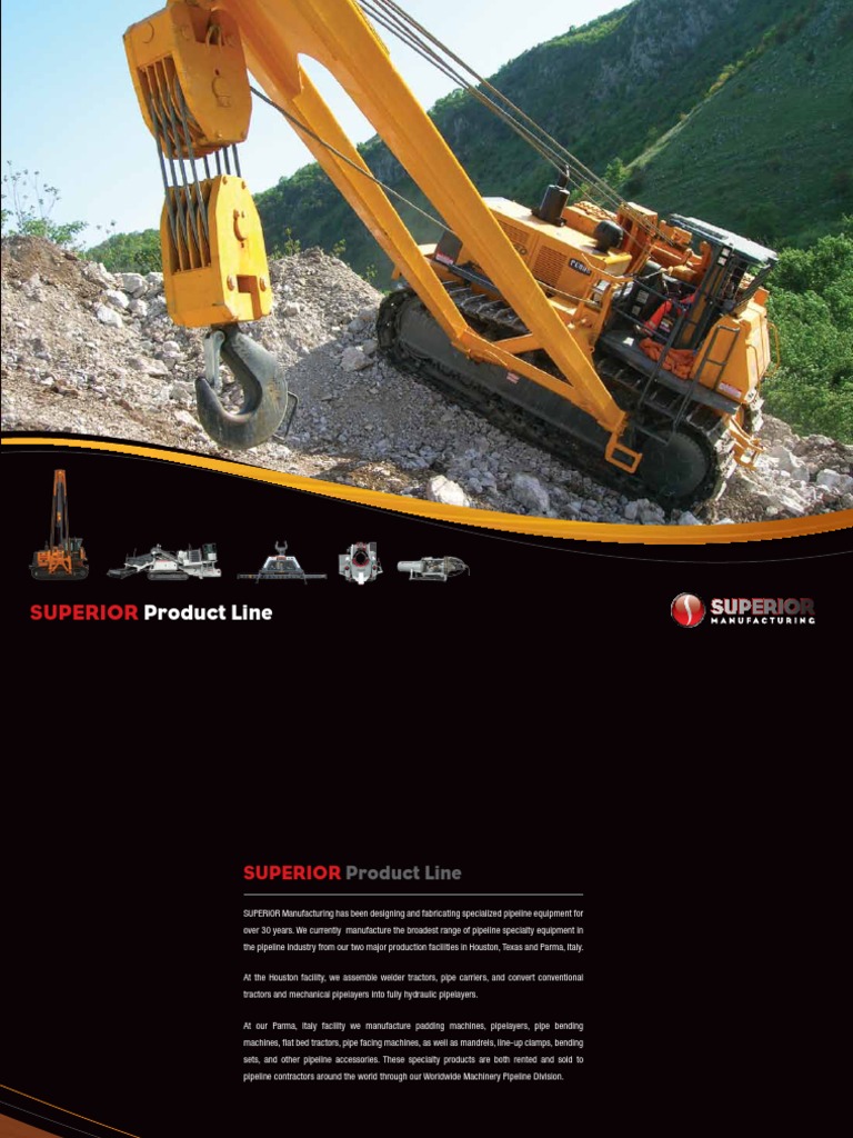 Superior Pipeline Equipments | PDF | Tractor | Pipe (Fluid Conveyance)