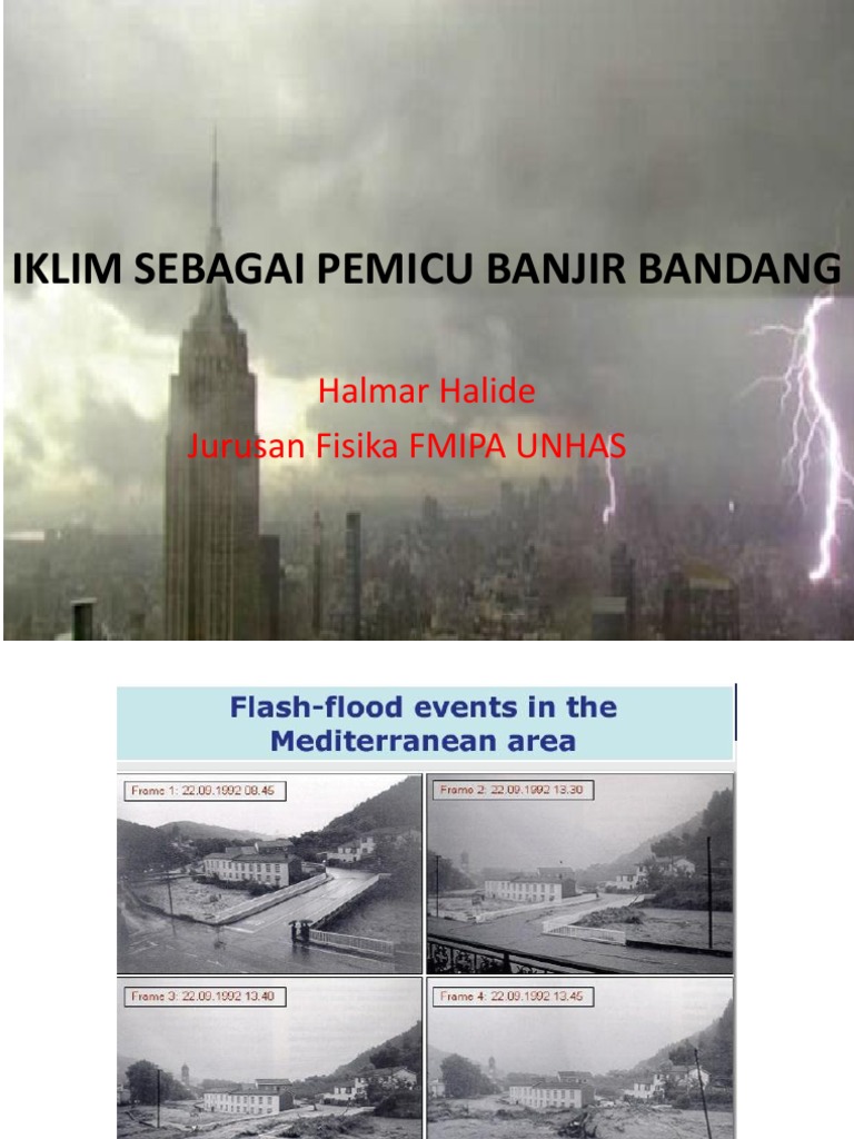 Iklim Sebagai Pemicu Banjir Bandang: Halmar Halide Jurusan Fisika FMIPA ...