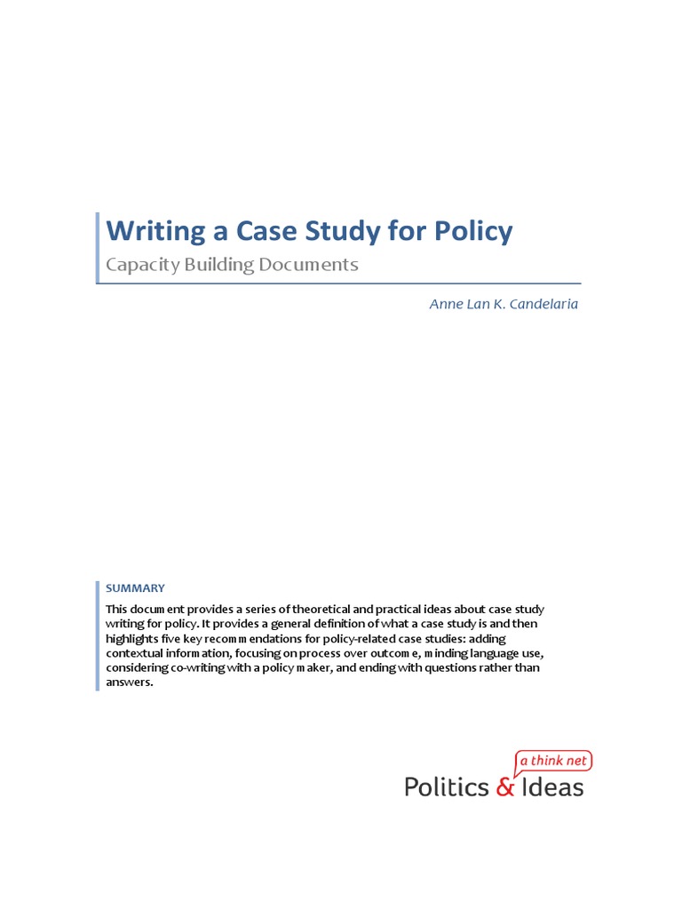 Case Study Protocol P&I by Anne L. Candelaria | PDF