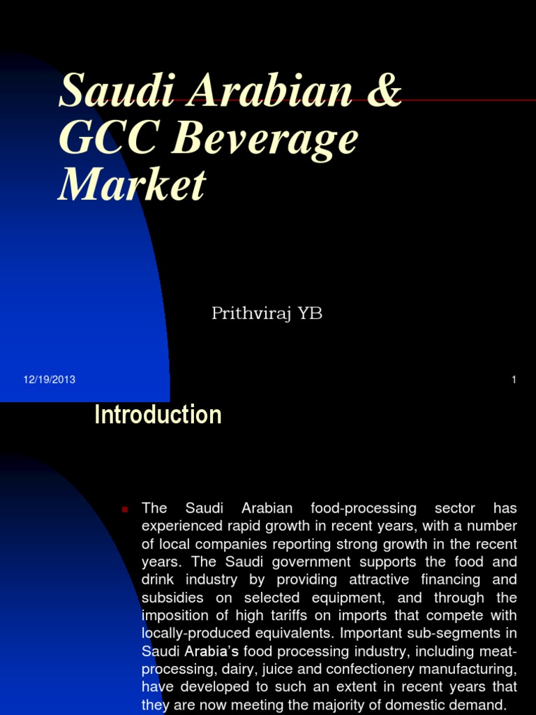 Saudi Arabian Beverage Market 1231846055719934 3 | PDF | Drink | Soft Drink