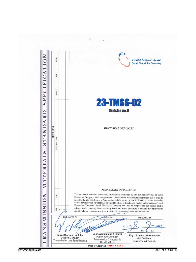 23 TMSS 02 R0 | PDF | Duct (Flow) | Pipe (Fluid Conveyance)