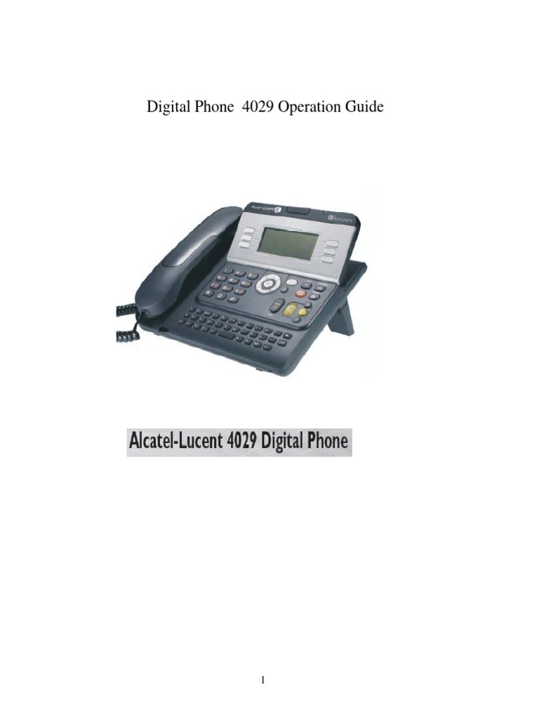 Alcatel 4029 Eng | Download Free PDF | Voicemail | Telephone