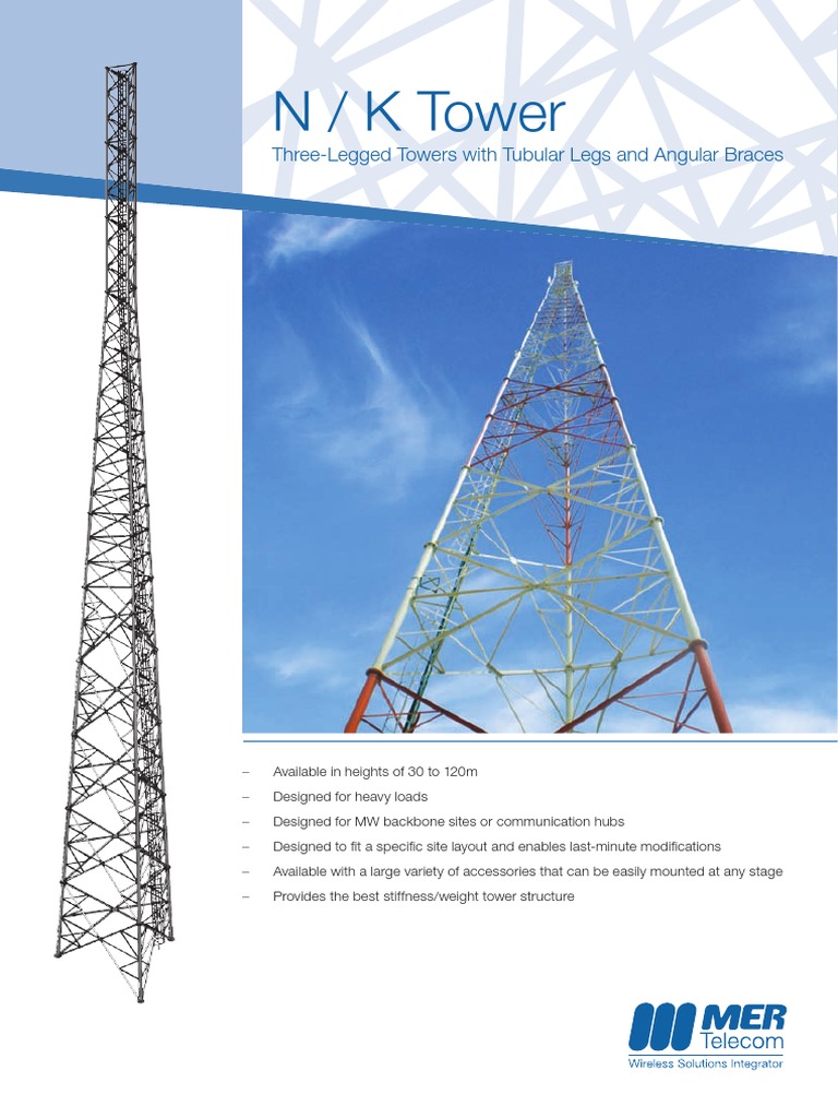 N / K Tower: Three-Legged Towers With Tubular Legs and Angular Braces | PDF