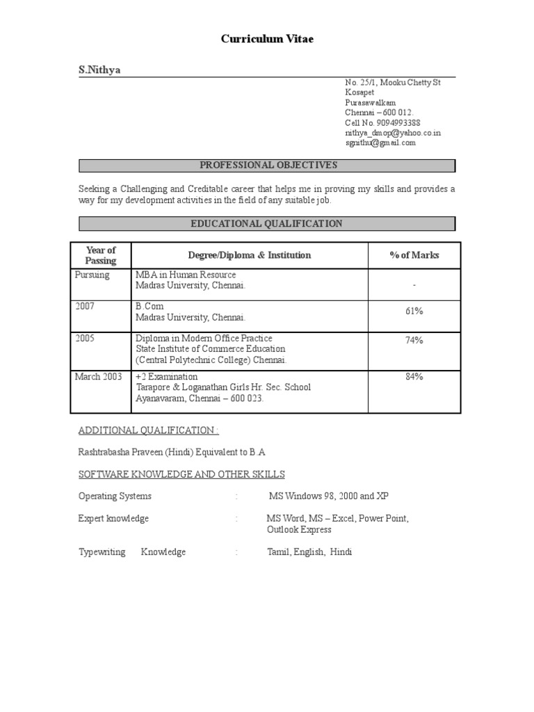Nithya - HR | PDF | Business