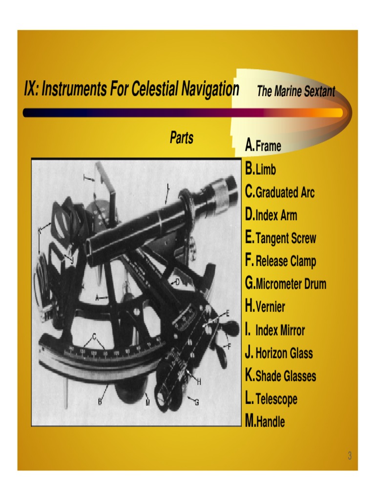 Marine Sextant Parts | PDF