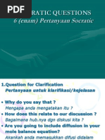 The Six Types of Socratic Questions | PDF | Critical Thinking | Question