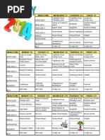 Weekly Cycle Menu Template | PDF | Salad | Foods