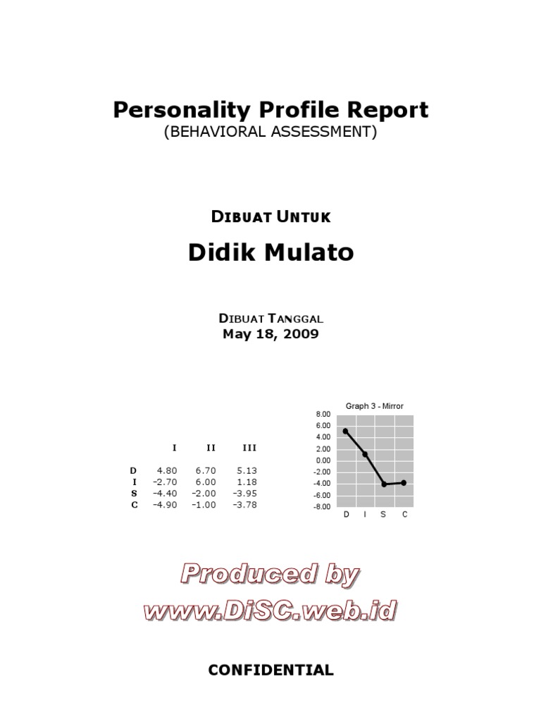 Contoh Full Report DiSC | PDF