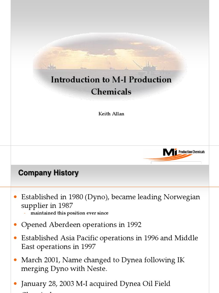 MI Swaco Prod Chems | PDF | Chemical Substances | Chemistry