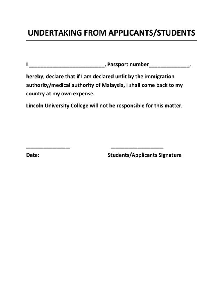 Medical Undertaking | PDF