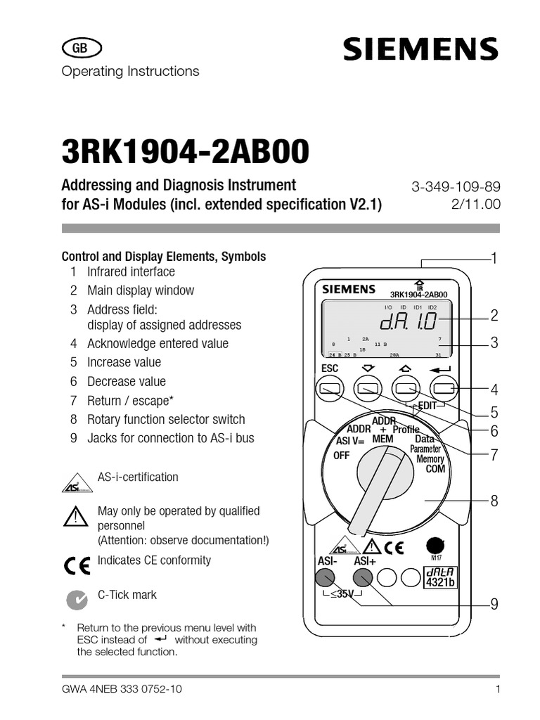 Manual de Programador ASi | PDF | Parameter (Computer Programming) | Input/Output