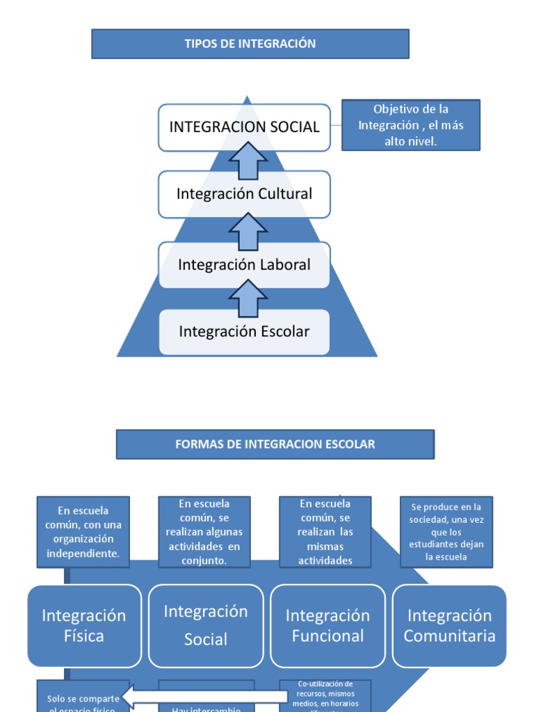 Formas de Integración Escolar | PDF