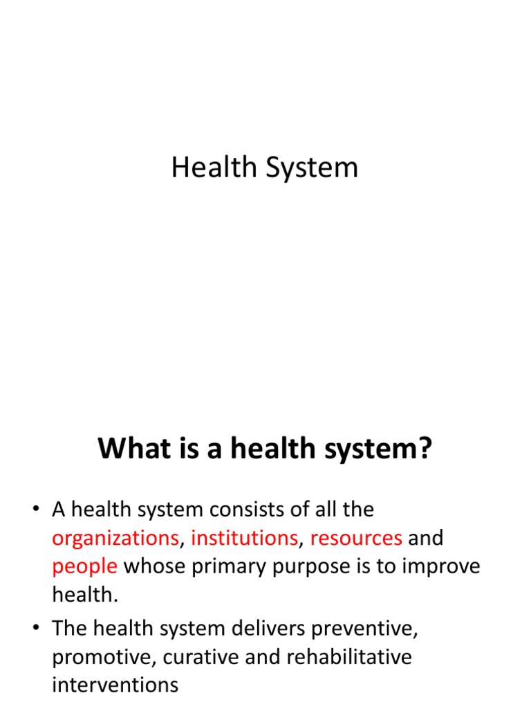 Health System | PDF