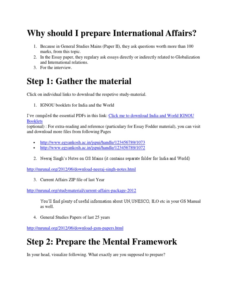 International Relations Strategy | PDF | International Relations ...