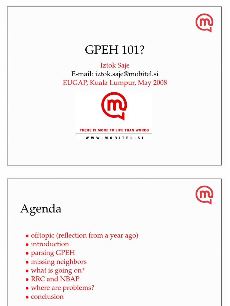 Gpeh | PDF | Slovenia | Telecommunications Engineering