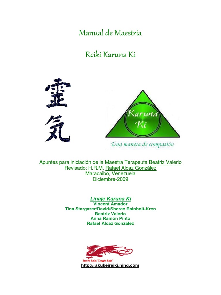 Manual de Maestra Karuna Ki | PDF | Reiki | Meditación