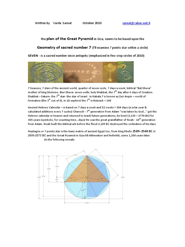 The Sacred Geometry of the Number Seven in Ancient Egypt: Exploring the ...