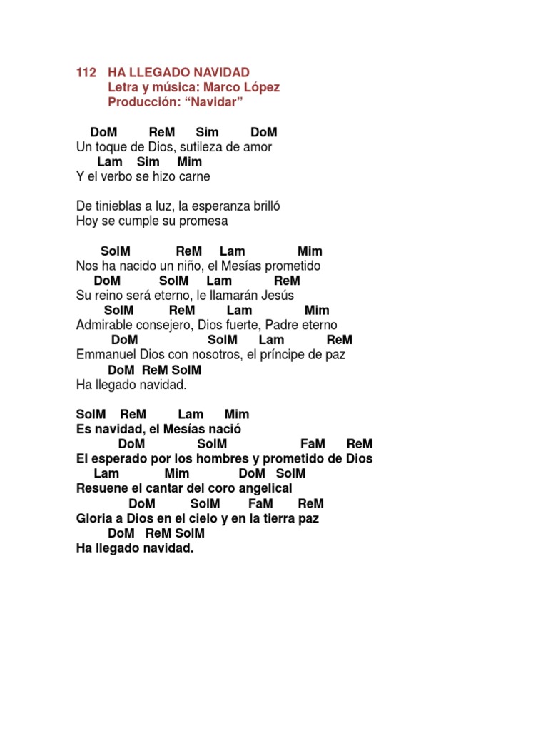 Ha Llegado Navidad | PDF