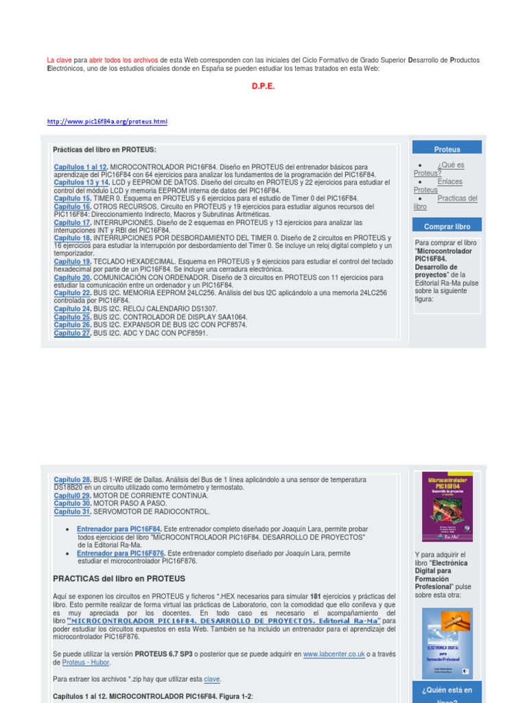 Solucion de 16f84. | Descargar gratis PDF | Microcontrolador | Archivo de computadora