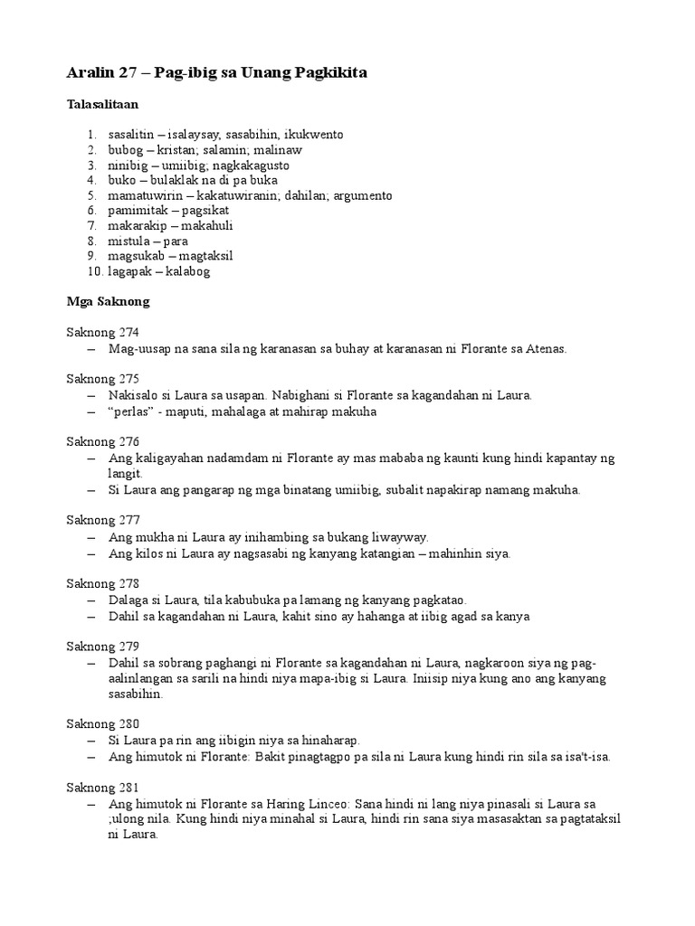 Aralin 27 - Pag-Ibig Sa Unang | PDF