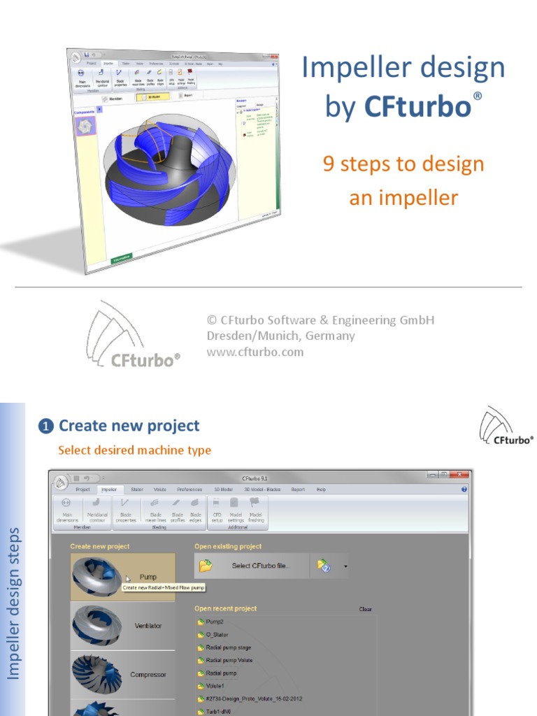 Impeller Design Using CFTurbo | PDF | Engineering | Mechanical Engineering