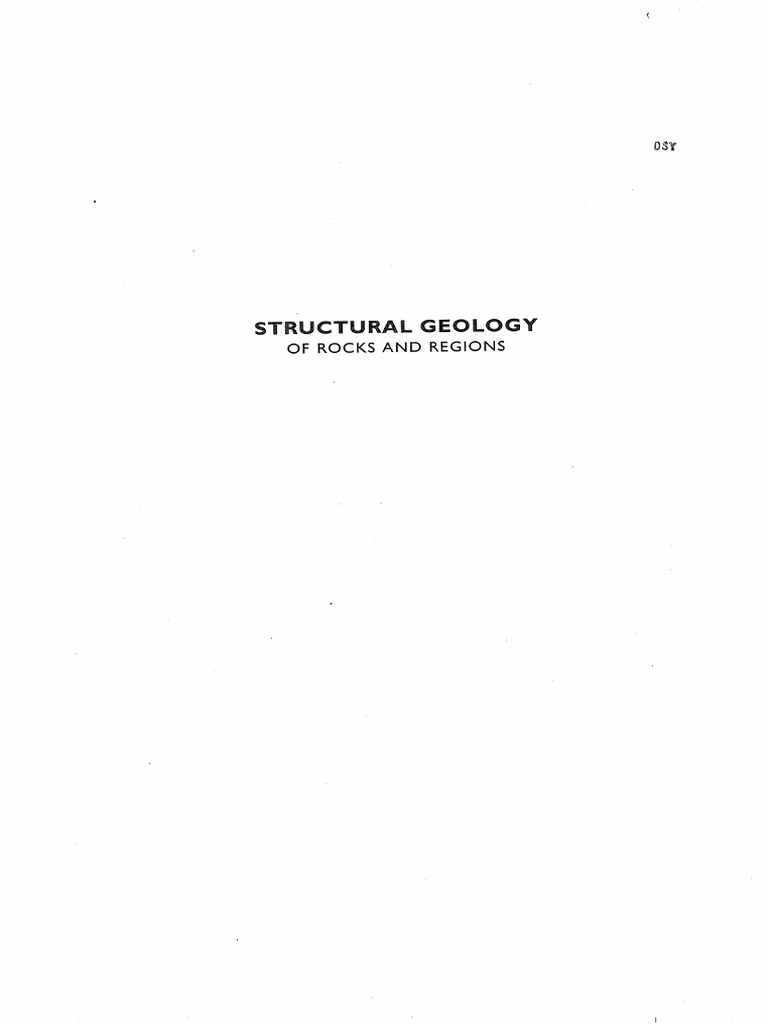Structural Geology of Rocks and Regions | PDF