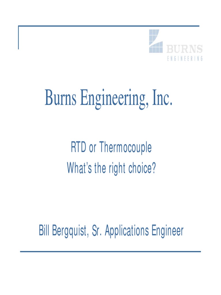 Burns Engineering, Inc.: RTD or Thermocouple What's The Right Choice ...