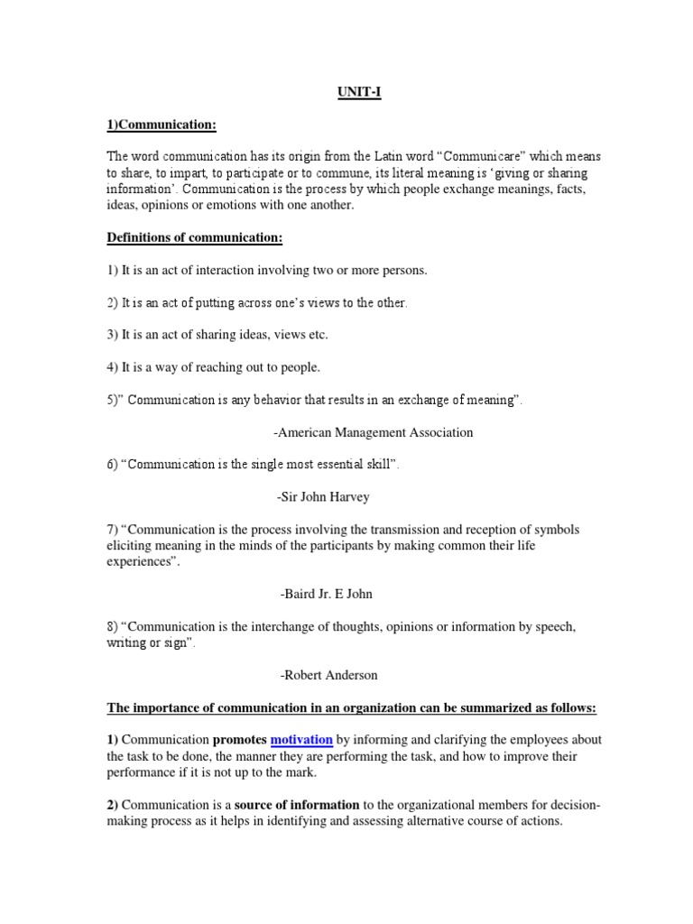 CE Unit-1 (Pondicherry University) | PDF | Nonverbal Communication ...