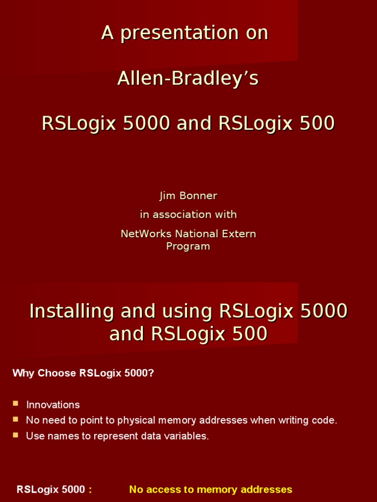 Installing and Using RSLogix 5000 and RSLogix 500 | PDF | Central ...